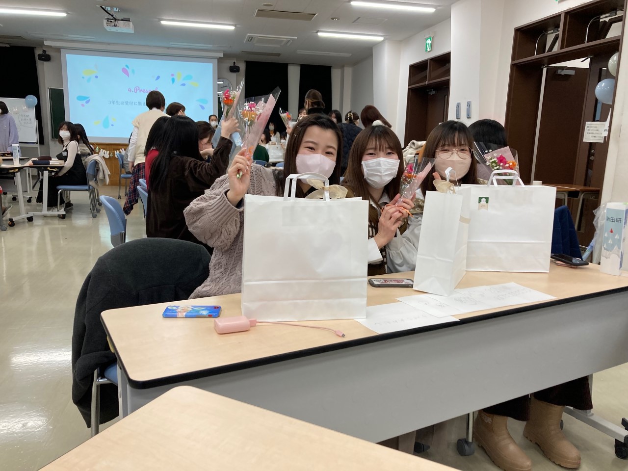 4年生を送る会が開催されました。 | 調理科学研究室調理科学研究室